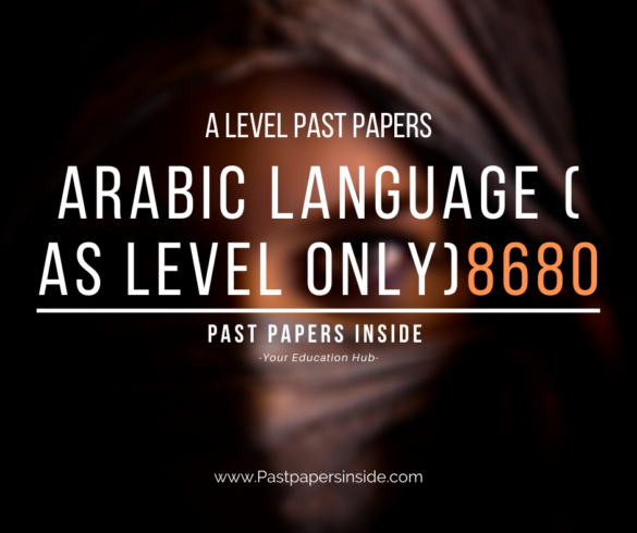 A Level Arabic Language (As Level Only) (8680)