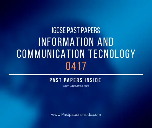 IGCSE Information And Communication Technology (0417)