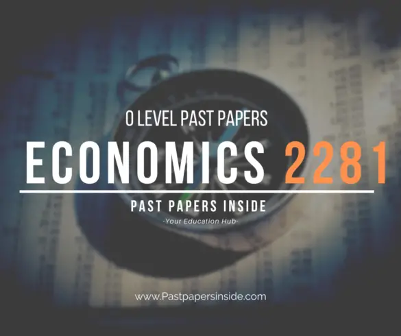O Level Economics (2281)