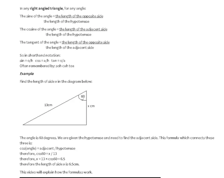 Trigonometry | Past Papers Inside